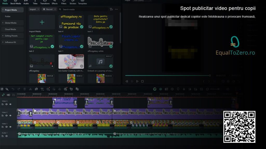 Spot publicitar video pentru copii | EqualToZero - Agentie W...